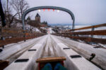 Riding the Dufferin Terrace Toboggan Slide in Quebec City - Come Join ...