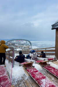 Riding the Dufferin Terrace Toboggan Slide in Quebec City - Come Join ...